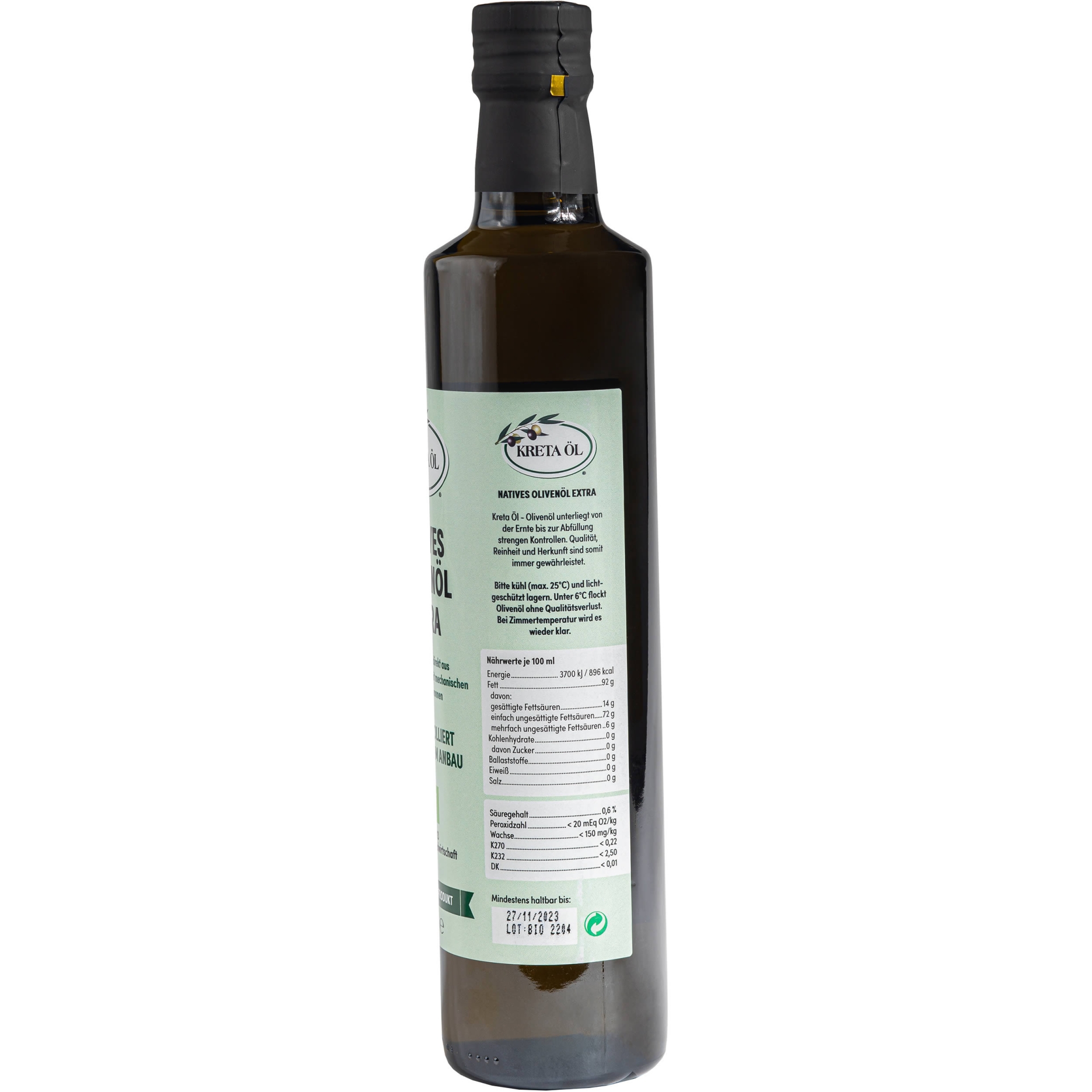 Kreta Öl ® - Extra natives Olivenöl BIO 500 ml | KO1020